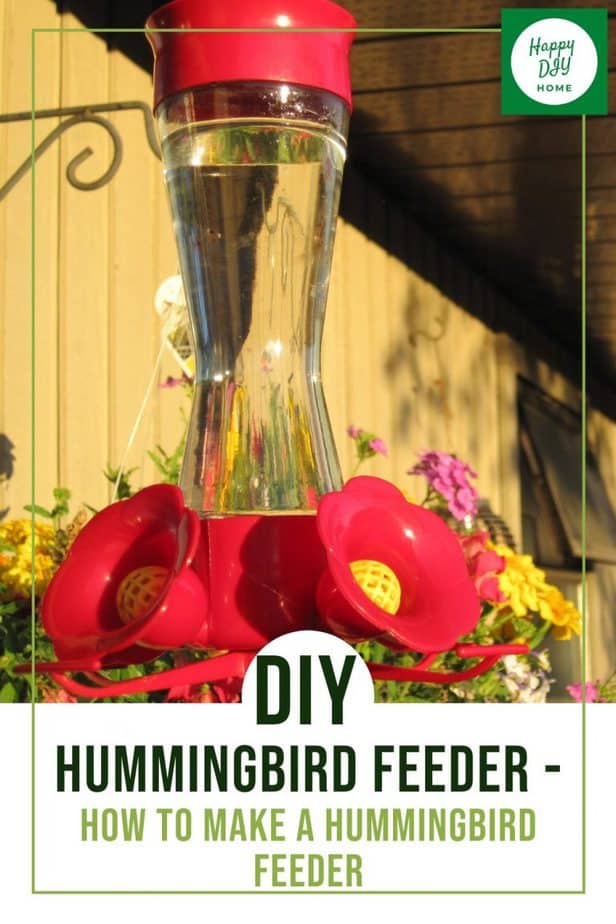 DIY Hummingbird Feeder - How to Make a Hummingbird Feeder | Happy DIY Home
